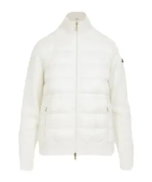 Moncler Wool Zip-up Down Cardigan