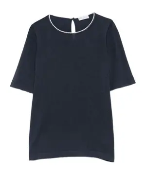 Brunello Cucinelli Monili Trim Cashmere Top