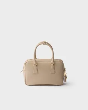 Prada Saffiano Leather Zip-up Tote Bag