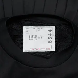 Sacai Poplin X Cotton Jersey T-shirt With Pleated Hem