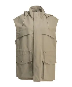 AURALEE Auralee Hooded Drawstring Gilet