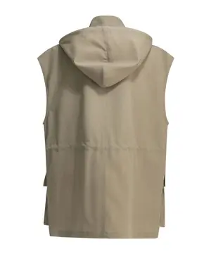 Auralee Hooded Drawstring Gilet