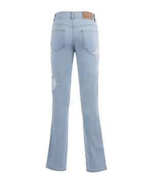 Ermanno Scervino Lace-patch Jeans