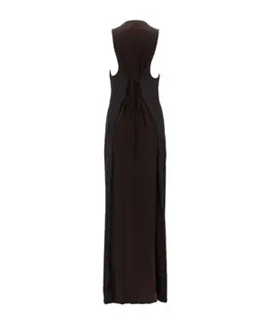 ALYSI Sleeveless Sheer Maxi Dress