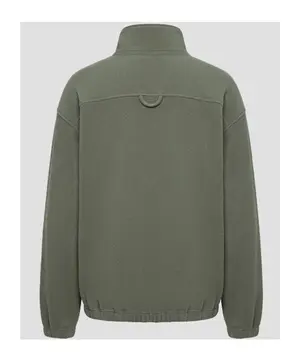 RIER Long Sleeve Stand-up Collar Zip-up Sweatshirt - Green