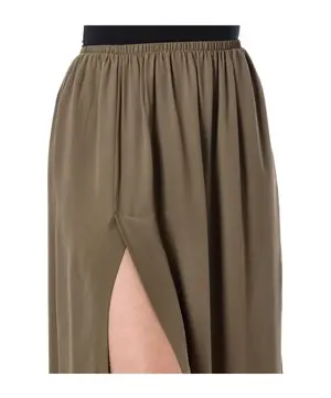 THE FRANKIE SHOP Elastic Waist Midi Skirt