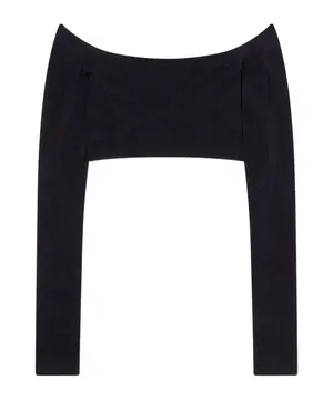 Emilio Pucci Cropped Jacquard Knit Top