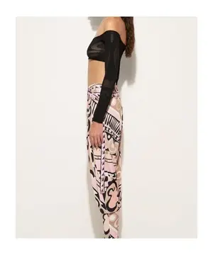 Emilio Pucci Cropped Jacquard Knit Top