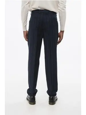 Brunello Cucinelli Pinstriped Tapered Trousers