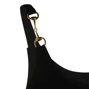 Gucci Horsebit Crêpe Jersey Top - Black