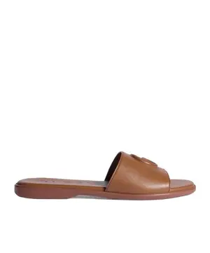 Gucci Double G Slide Sandals - Brown