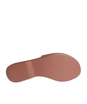 Gucci Double G Slide Sandals - Brown