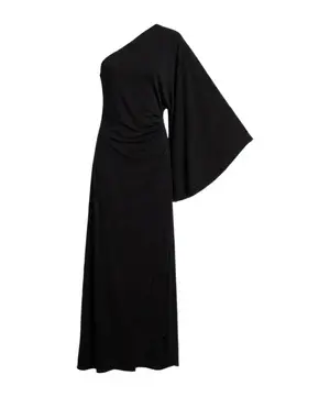 Gucci Jersey Asymmetrical One-shoulder Maxi Dress - Black