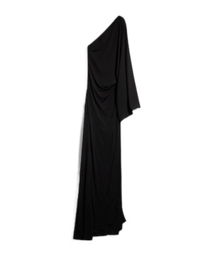 Gucci Jersey Asymmetrical One-shoulder Maxi Dress