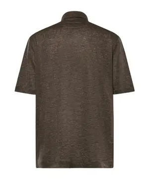 Zegna Slim Fit Polo Shirt - Brown