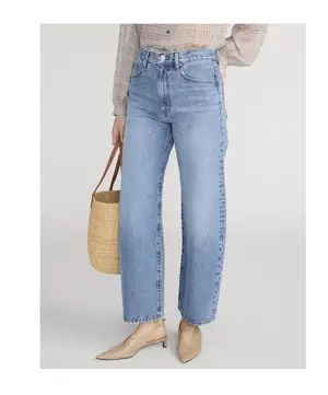 FRAME The Bow Crop Jeans - Blue