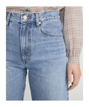 FRAME The Bow Crop Jeans - Blue
