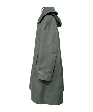 Dries Van Noten Long Sleeve Hooded Trench Coat