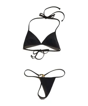 Gucci Interlocking G Stretch Jersey Bikini - Black