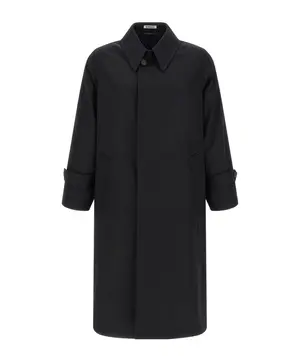 Auralee Wool Gabardine Trench Coat