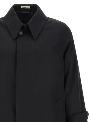 Auralee Wool Gabardine Trench Coat