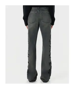 Blumarine Embellished Straight Leg Jeans