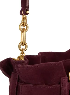 Balmain Anthem Mini Shoulder Bag - Red
