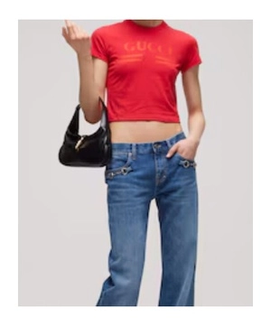 Gucci Cotton Jersey T-shirt With Print - Red