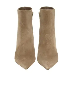 GIANVITO ROSSI Pointed Toe Ankle Boots With Side Zipper