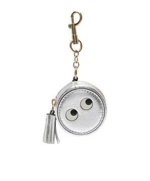 ANYA HINDMARCH Zipper Detail Keychain - Silver