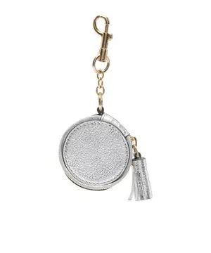 ANYA HINDMARCH Zipper Detail Keychain - Silver