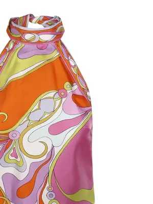 Emilio Pucci Printed Halterneck Top