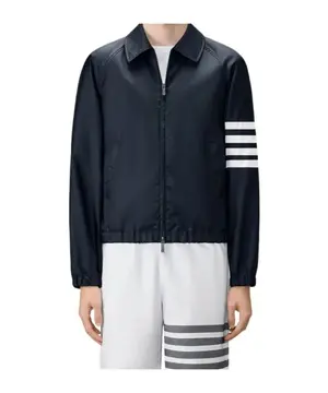 Thom Browne Shiny Ripstop 4-bar Track Jacket