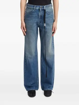 ANN DEMEULEMEESTER Stonewashed Wide-leg Jeans - No