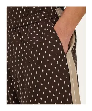 FERRAGAMO Printed Silk Bermuda Shorts