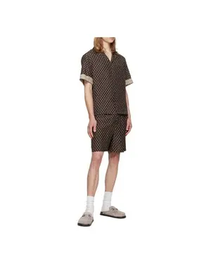FERRAGAMO Geometric Print Bermuda Shorts