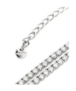 SELF-PORTRAIT Crystal Bow Necklace - White