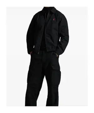 Polo Ralph Lauren Zip-up Jacket With Logo Detail - Black