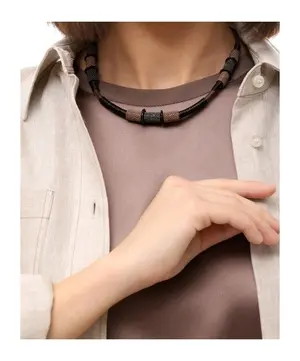 Brunello Cucinelli Lobster Buckle Beaded Necklace
