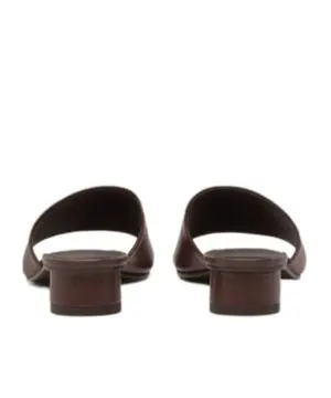MAISON MARGIELA Cylindrical Heel Slip-on Sandals - Brown