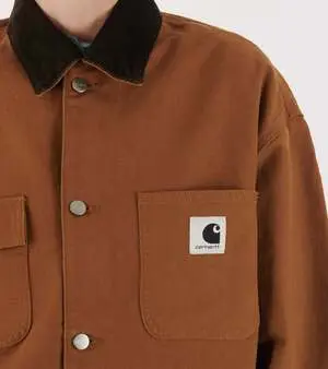 Carhartt Work In Progress Long-sleeved Work Jacket With Logo Detail - Brown