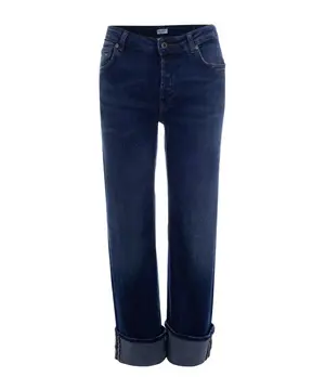 Women's Turn-Up Hem Jeans