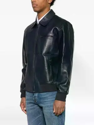 Iceberg Zip-up Leather Jacket