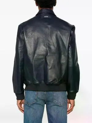 Iceberg Zip-up Leather Jacket
