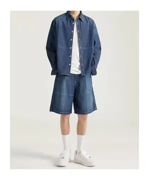 Givenchy Shirt In Blue Denim With Folded Effect
