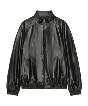 Givenchy Couture Seam Track Top In Nappa Leather