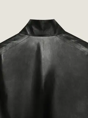 Givenchy Couture Seam Track Top In Nappa Leather