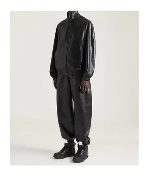 Givenchy Couture Seam Track Top In Nappa Leather