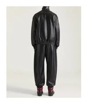 Givenchy Couture Seam Track Top In Nappa Leather