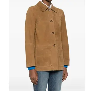 Ba&sh Suede Patchwork Casual Jacket